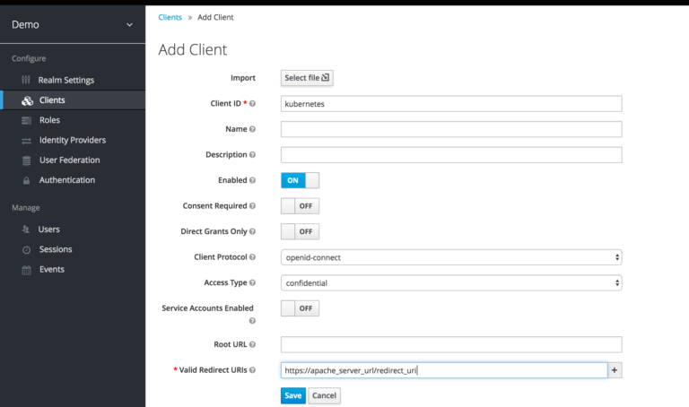 Kubernetes Authentication Openid Connect